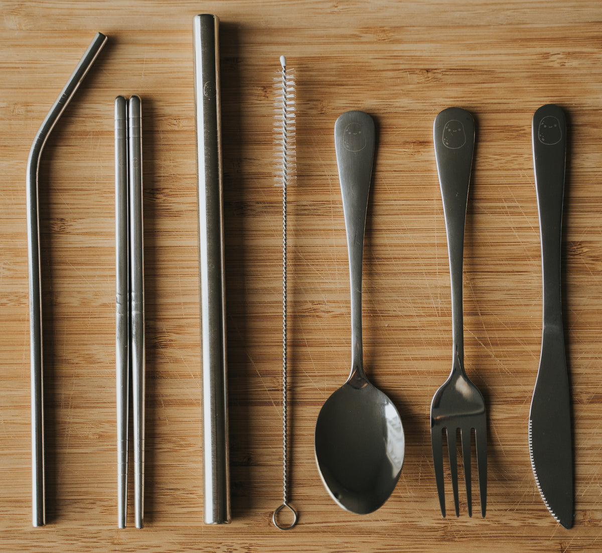 Green Travel Cutlery Set – Chonnyday